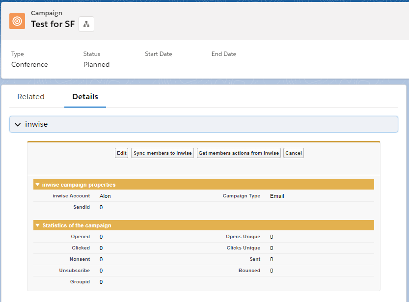 - inwise הגדרות - הוספת מודול inwise - שליטה ובקרת קמפיין